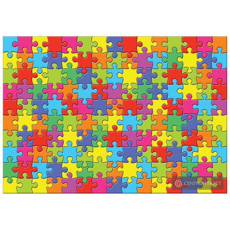 Fototapeta 10127 Kolorowe puzzle - CentrumTapet.pl
